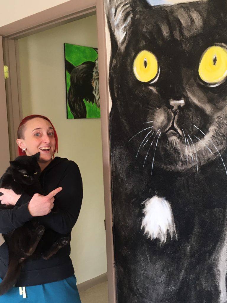 Artist Paints Mural at Cat Sanctuary to Celebrate the Gift of Nothing ...