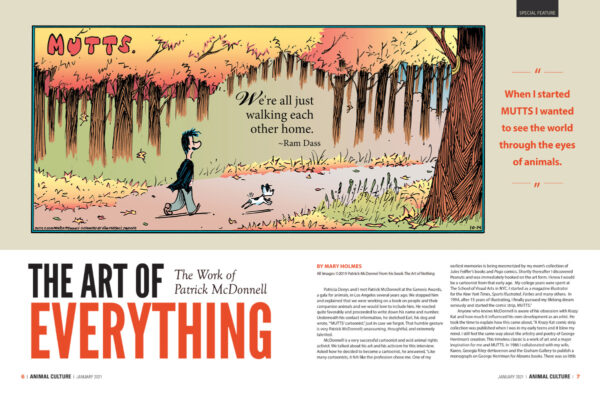 MUTTS Featured on the Cover of Animal Culture Magazine