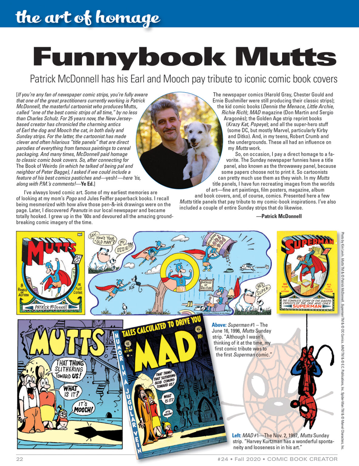 Check Out Patrick's Feature in 'Comic Book Creator' Magazine – MUTTS